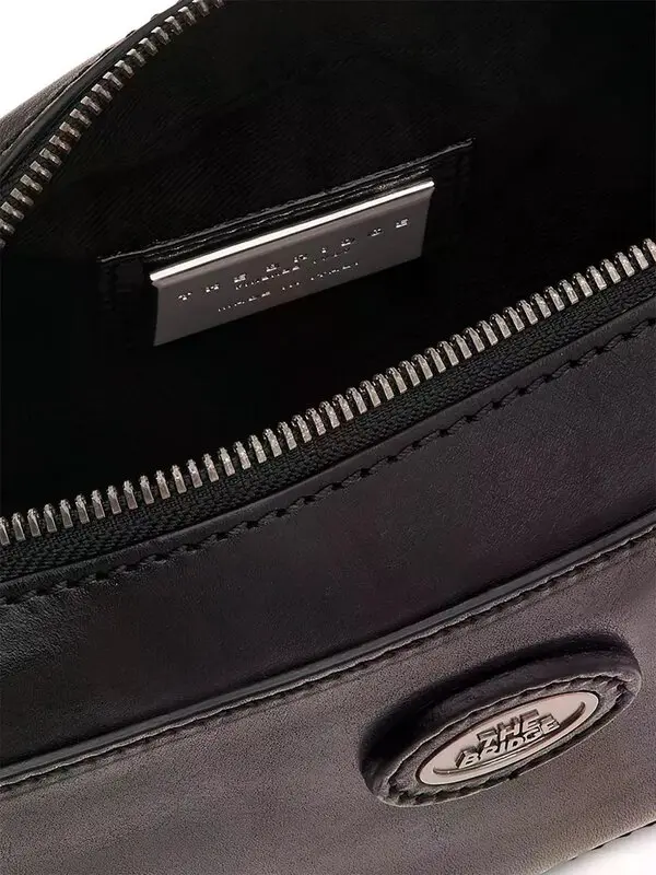 THE BRIDGE Logo Plaque Leather Clutch Bag