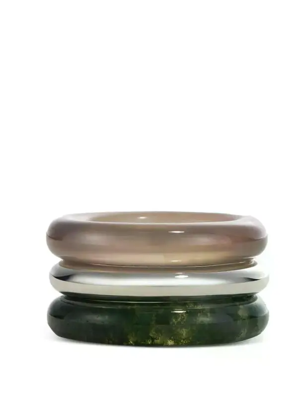 BY PARIAH Stack Trilogy Agate Rings