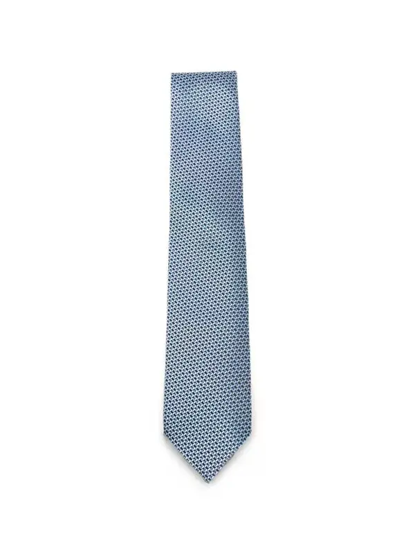 TOM FORD Micro-patterned Neck Tie - Blue