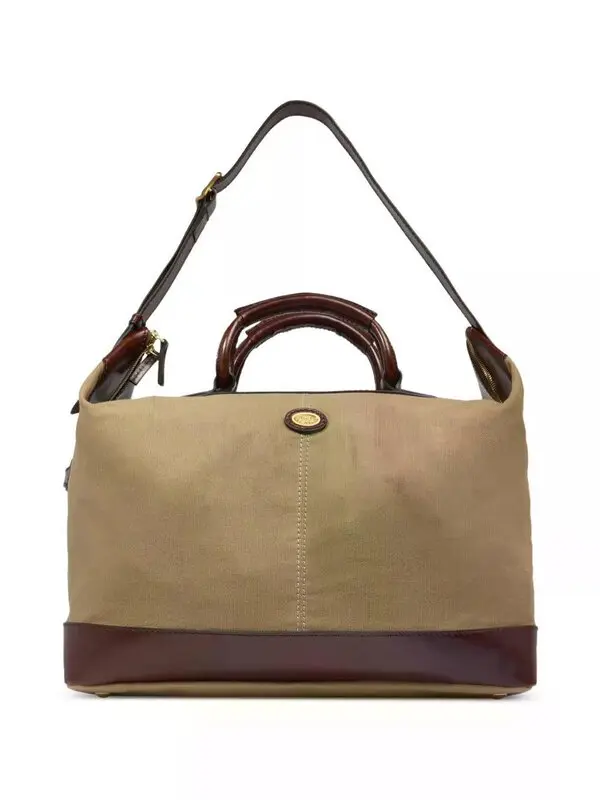 THE BRIDGE Leather-trim Canvas Holdall