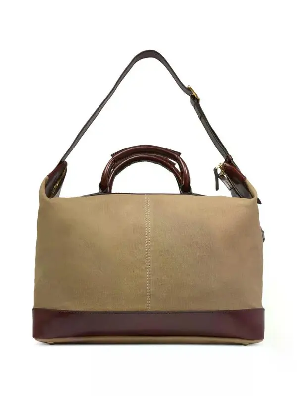 THE BRIDGE Leather-trim Canvas Holdall