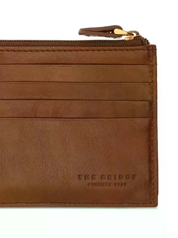 THE BRIDGE Zip-around Leather Card Holder