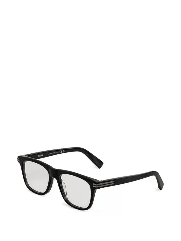 Zegna Square Frame Eyeglasses - Black