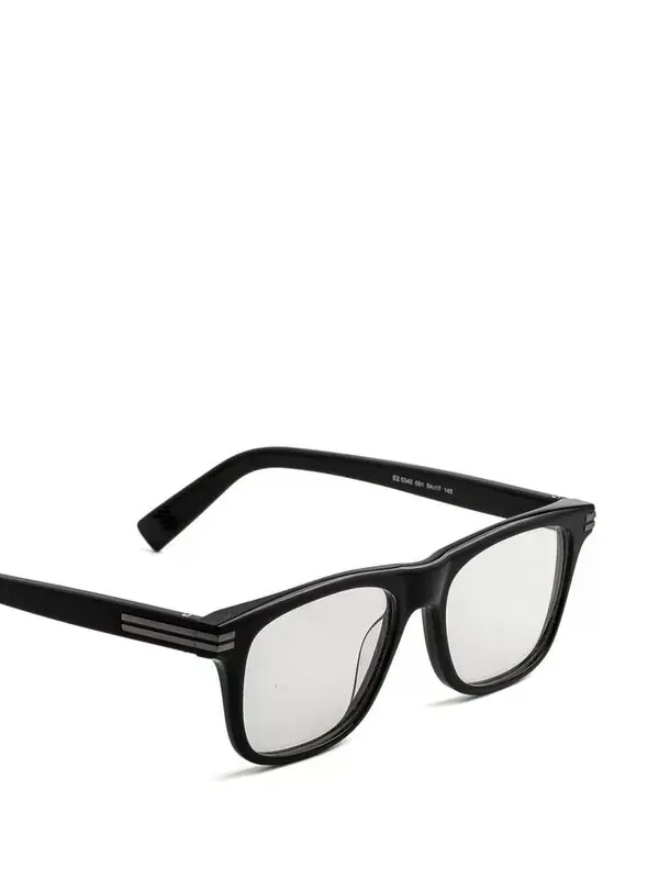 Zegna Square Frame Eyeglasses - Black