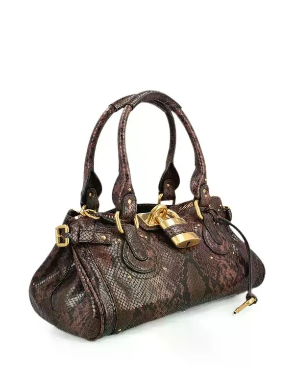 Chloé Paddington Leather Tote Bag - Brown