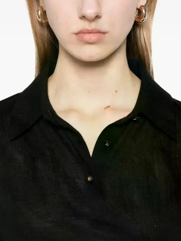 Dolce & Gabbana Fine-knit Polo Top