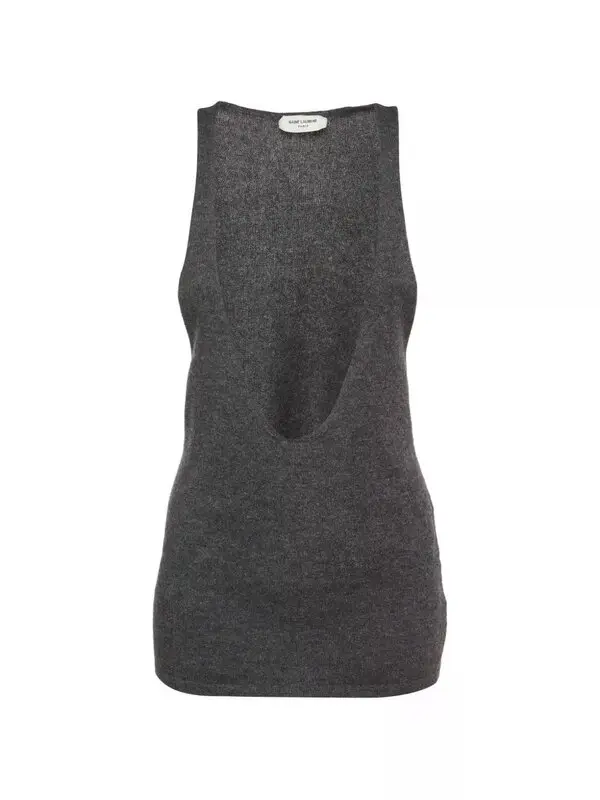 Saint Laurent Cashmere Scoop Neck Tank Top