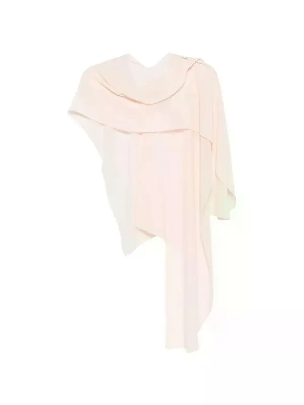 Patrizia Pepe Draped Logo-charm Scarf - Neutrals