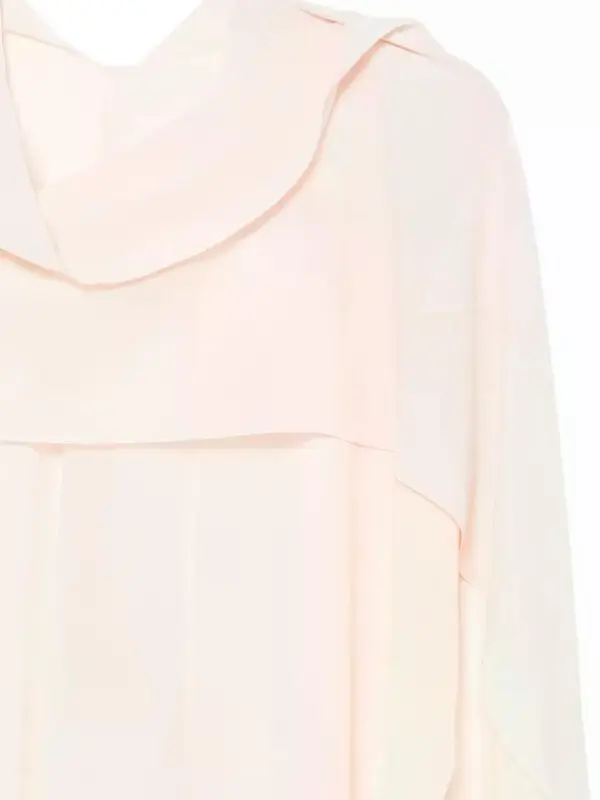 Patrizia Pepe Draped Logo-charm Scarf
