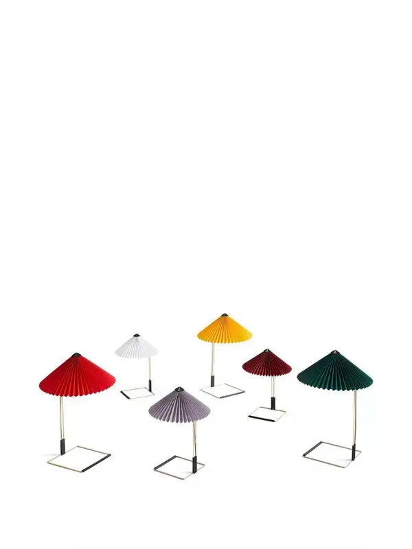 HAY Pleated-shade Table Lamp - Red