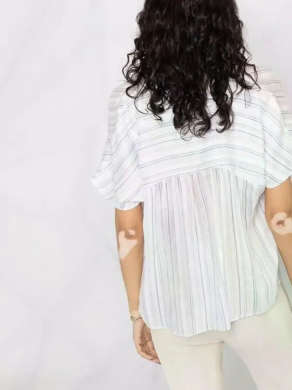 Vince Striped Short-sleeve Shirt