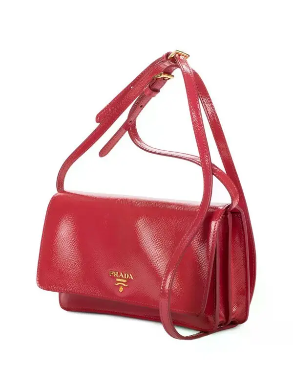 Prada Logo-plaque Shoulder Bag