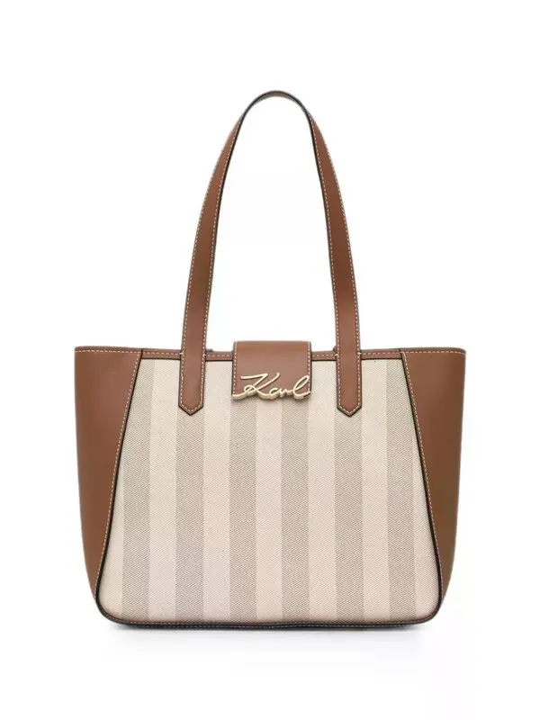 Karl Lagerfeld Logo Plaque Tote Bag