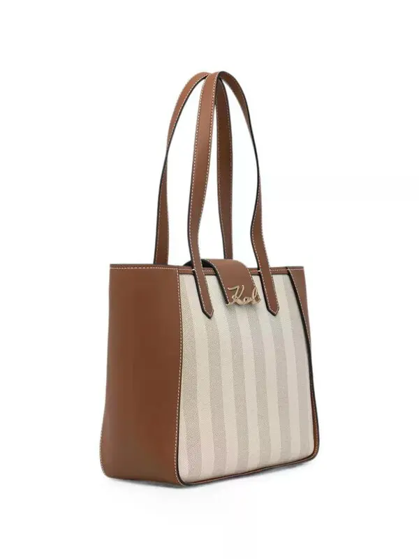 Karl Lagerfeld Logo Plaque Tote Bag