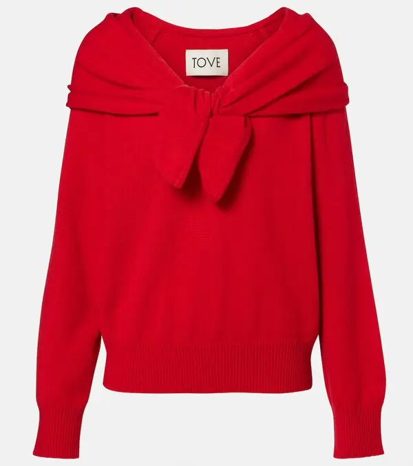 Tove Malia Cashmere Sweater - Red