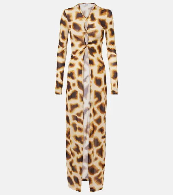 Christopher Esber Printed Jersey Top - Beige