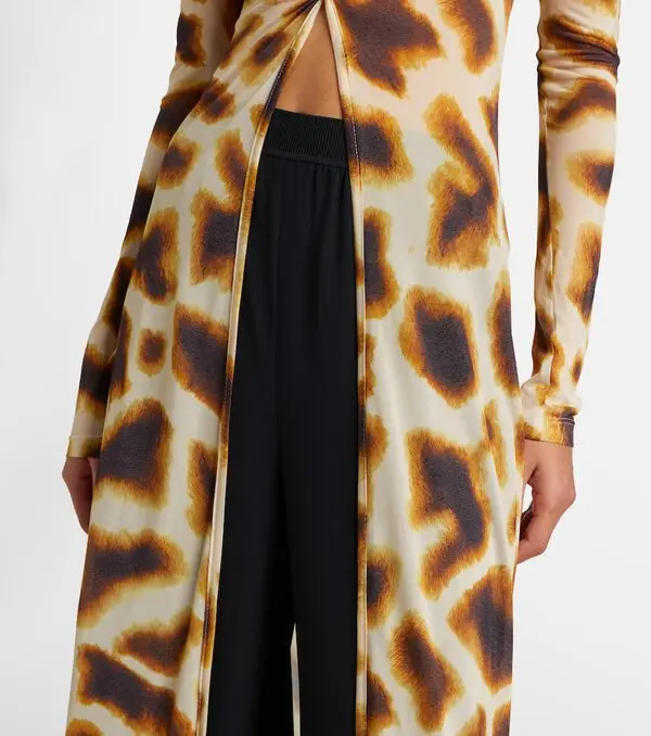 Christopher Esber Printed Jersey Top - Beige