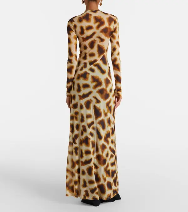 Christopher Esber Printed Jersey Top - Beige