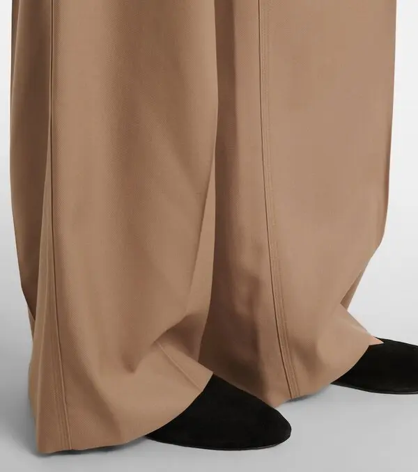 Proenza Schouler Halima Wool-blend Gabardine Wide-leg Pants