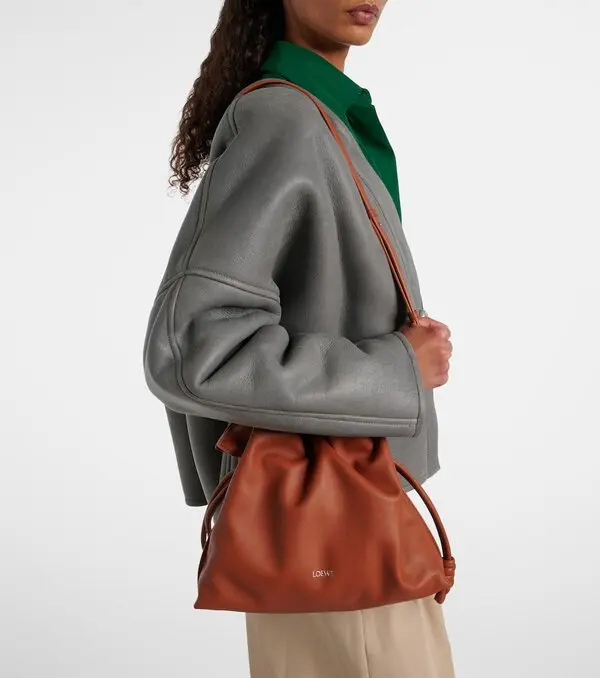 Loewe Flamenco Medium Leather Clutch