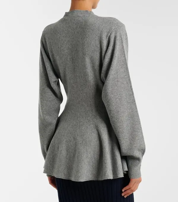 Stella McCartney Peplum Virgin Wool Top