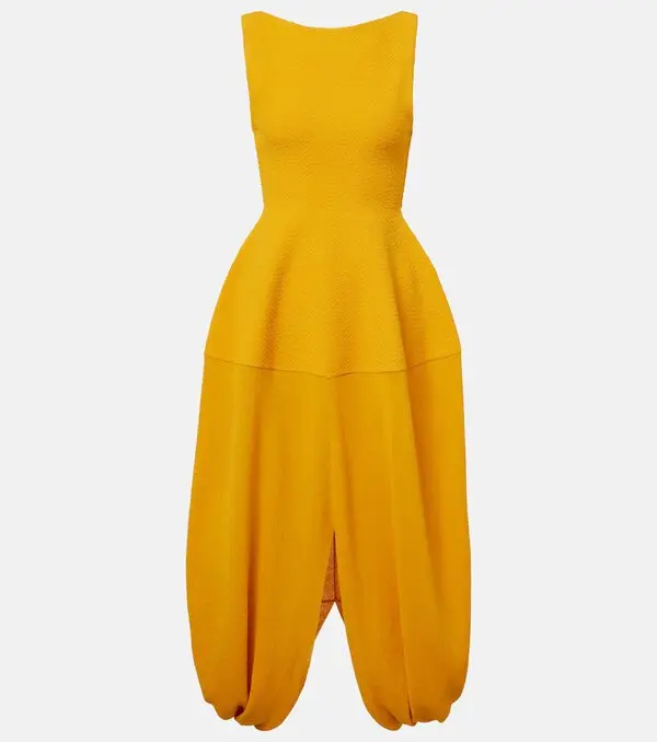 Proenza Schouler Draped Midi Dress - Yellow