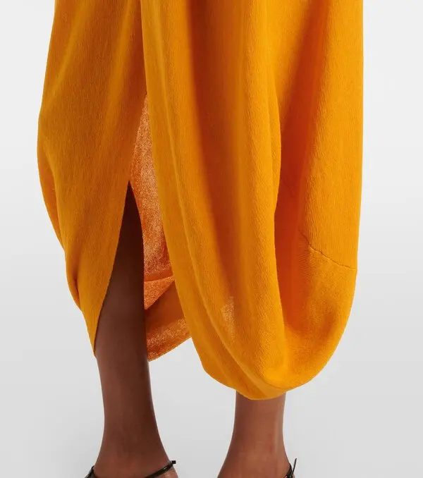 Proenza Schouler Draped Midi Dress - Yellow