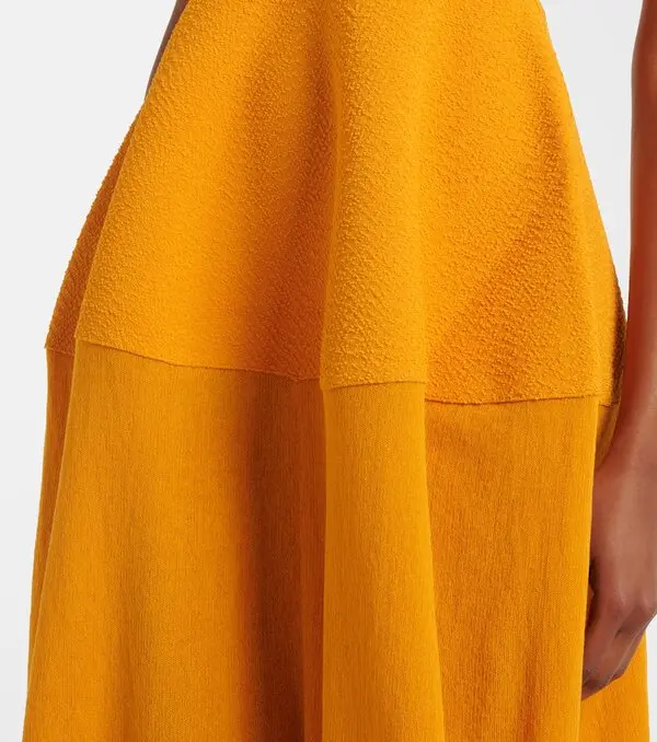 Proenza Schouler Draped Midi Dress - Yellow