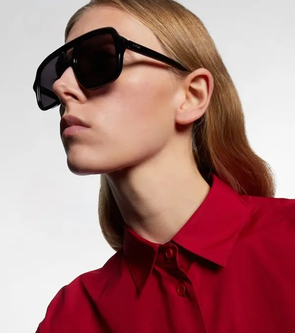 Loewe Slim Navigator Sunglasses - Black
