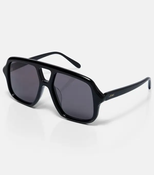 Loewe Slim Navigator Sunglasses - Black