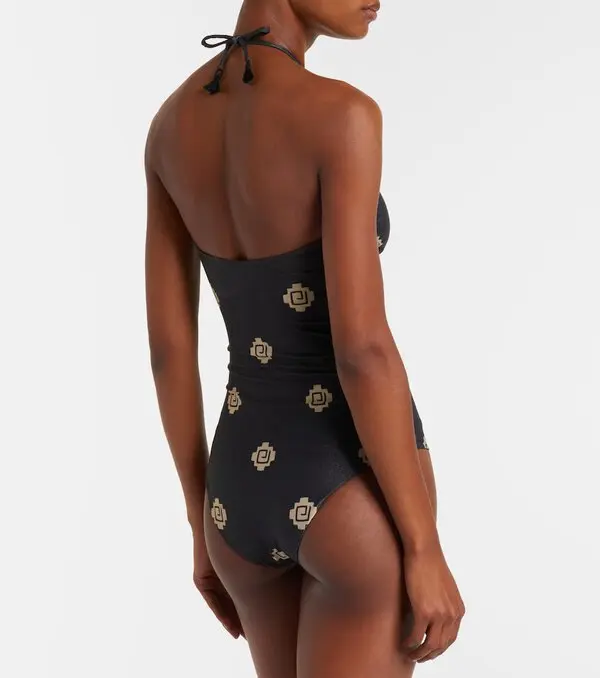 Johanna Ortiz Printed Swimsuit - Black