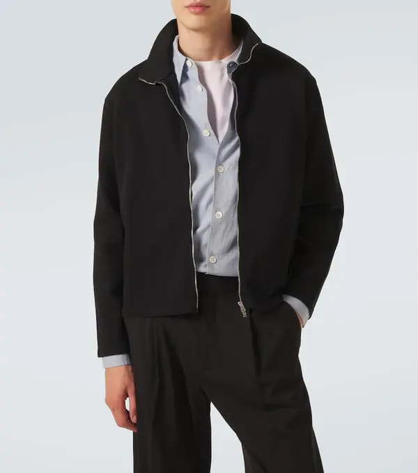 Our Legacy Shrunken Cotton Zip-up Sweatshirt - Black