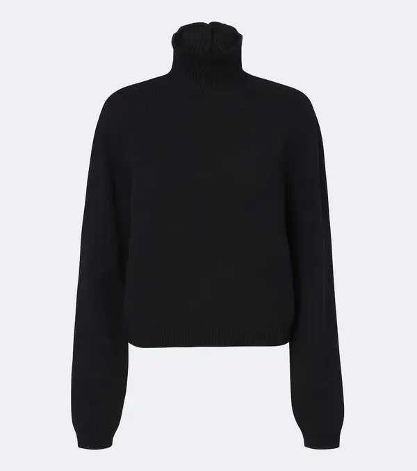 RÓHE Wool And Cashmere Turtleneck Sweater - Black