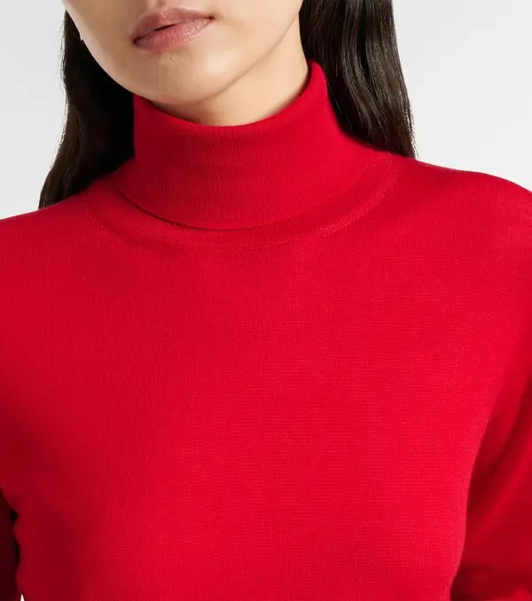 RÓHE Wool And Cashmere Turtleneck Sweater - Red