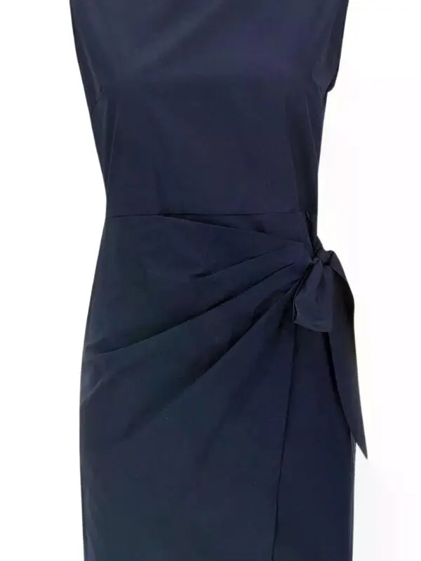 KAOS Knotted Wrap-style Midi Dress