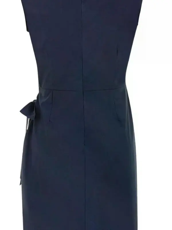 KAOS Knotted Wrap-style Midi Dress