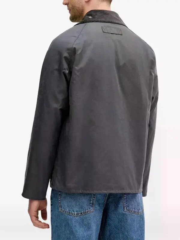 Barbour Charcoal Waxed Cotton Multi-pocket Jacket