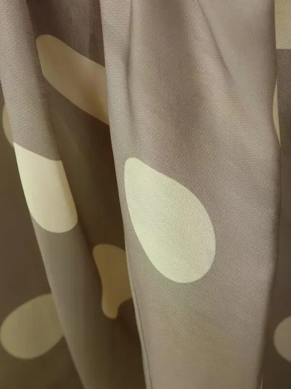Khaite Polka-dot Gathered Midi Skirt - Grey