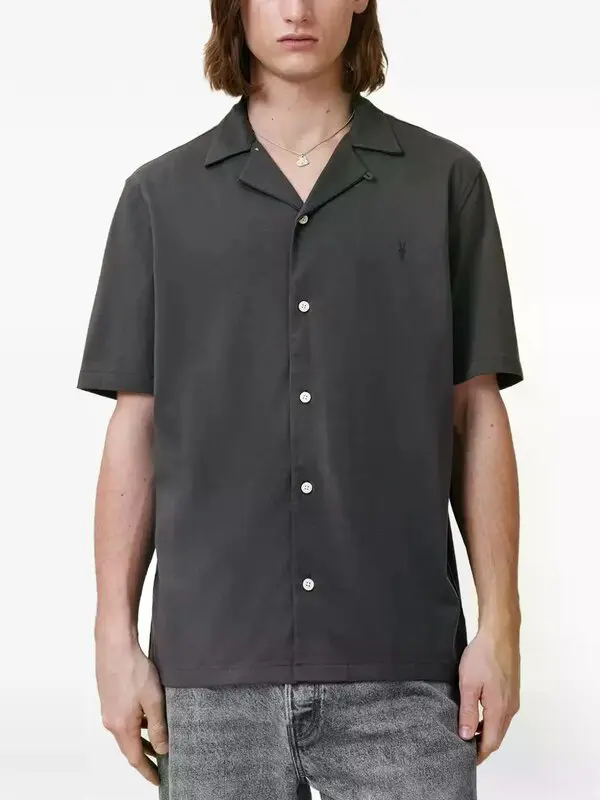 ALLSAINTS Hudson Logo-embroidered Short-sleeve Shirt