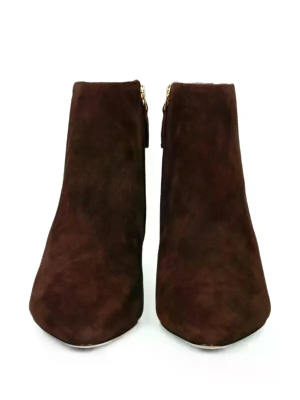 Ralph Lauren Suede Pointed-toe Ankle Boots - Brown