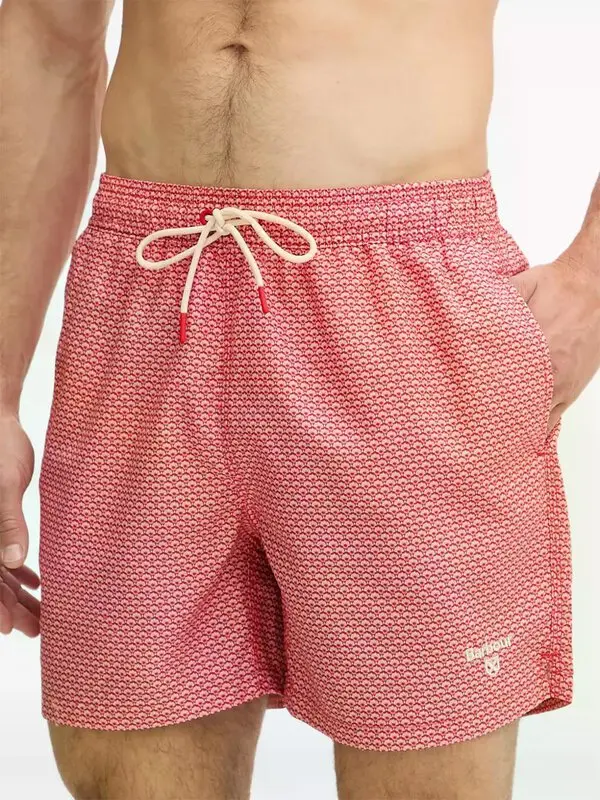 Barbour Geometric Print Swim Shorts