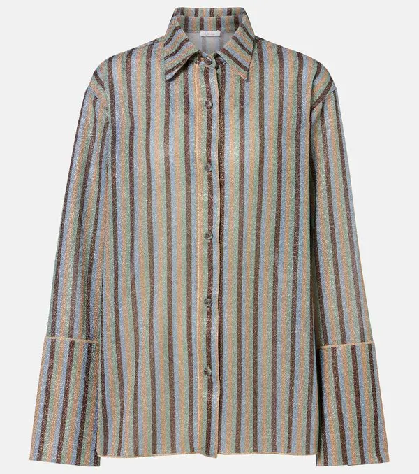 Oseree Lumiere Striped Shirt - Multicoloured