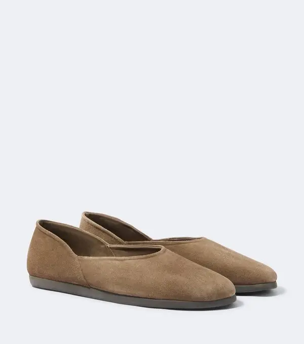 STOFFA Suede Slip-on Shoes - Grey