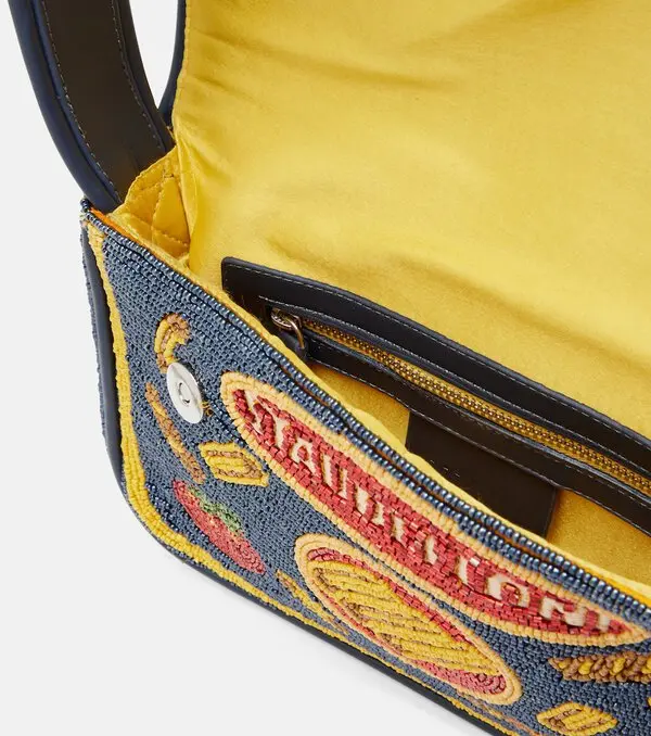 Staud Tommy Beaded Shoulder Bag