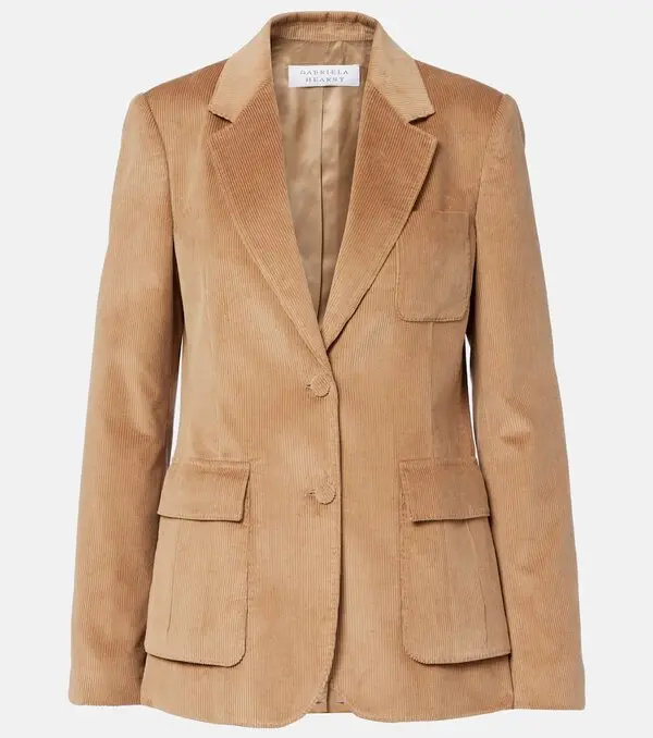 Gabriela Hearst Louisa Cotton Corduroy Blazer - Brown