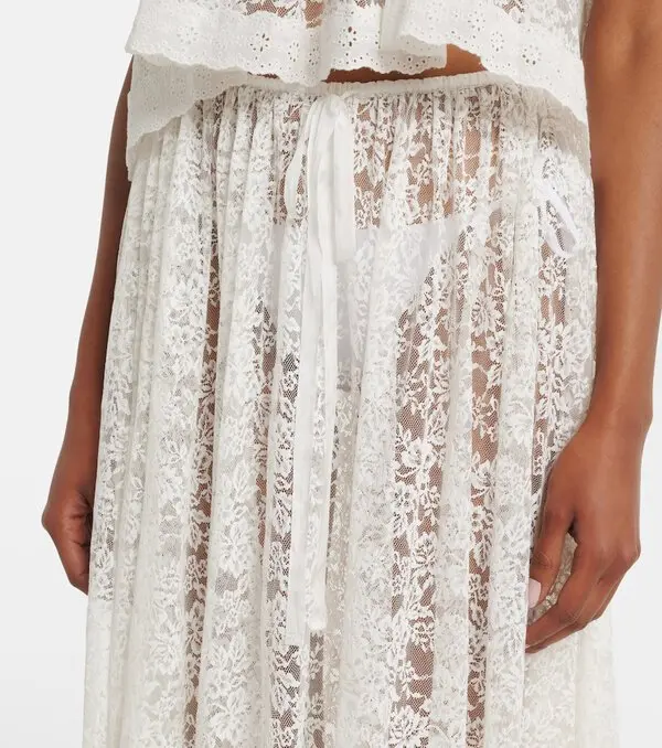 DÔEN Zinnia Asymmetric Lace Skirt