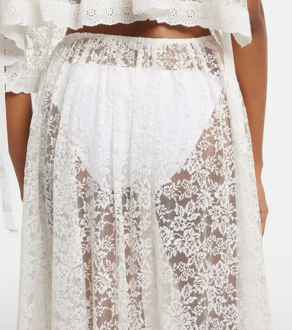 DÔEN Zinnia Asymmetric Lace Skirt