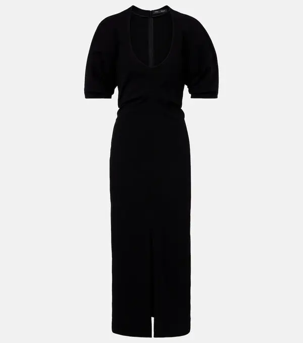 Proenza Schouler Clarissa Cotton-blend Midi Dress - Black