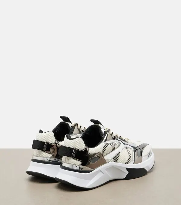 Valentino Garavani Demivee Lace-up Sneakers - Silver