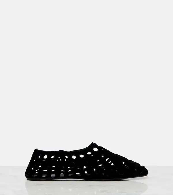 Alaïa Vienne Suede Ballet Flats